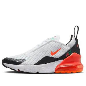 Nike Max 270 Athletic Sneakers - White/black/orange