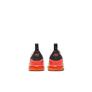 Nike Max 270 Athletic Sneakers - White/black/orange