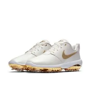 Nike Roshe Golf X Swarovski Gold Sneakers - White/gold