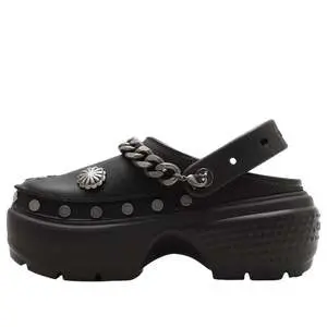 CROCS Stomp Embellished Clog - Black
