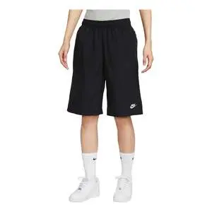 Nike Mid-rise Loose Knee-length Shorts - Black/sail