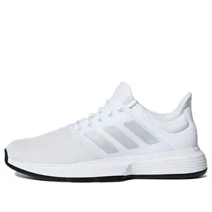 Adidas Gamecourt Tennis Sneakers - Cloud White/matte Silver/core Black