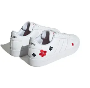 Adidas Grand Court Cloudfoam Floral Embroidery Sneakers