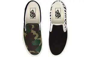 VANS Classic Slip-on "mismatch Zebra Camo - Green