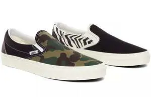 VANS Classic Slip-on "mismatch Zebra Camo - Green