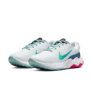 Nike Renew Ride 3 Athletic Shoes - White/green