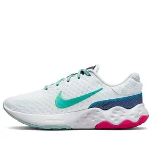 Nike Renew Ride 3 Athletic Shoes - White/green