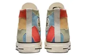 CONVERSE Chuck 70 Hi Crafted Patchwork Sneakers - Blue/yellow/red