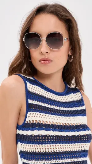 Tory Burch Miller Metal Sunglasses