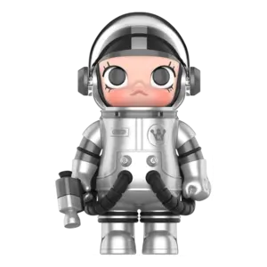 POP MART Mega Space Molly Refraction Figure 100 - Silver