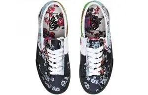 VANS Classic Slip-on Cap "florals - Black/blue