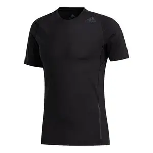 Adidas Ask2 Prm Tee Ss Training Sports Tight Round Neck Short Sleeve Black Fj6146