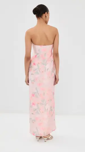 Bernadette Elora Strapless Floral Maxi Dress