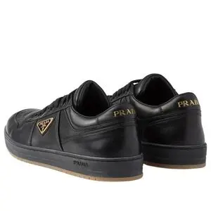 Prada Downtown Nappa Leather Sneakers - Black
