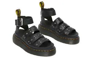 Dr. Martens Clarissa 2 Quad Embellished Strappy Platform Sandals - Black