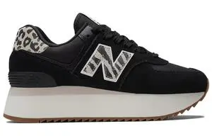 NEW BALANCE 574+ "black Leopard" Sneakers - Black/leopard