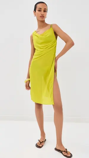 Staud Astaire Draped Cover-up