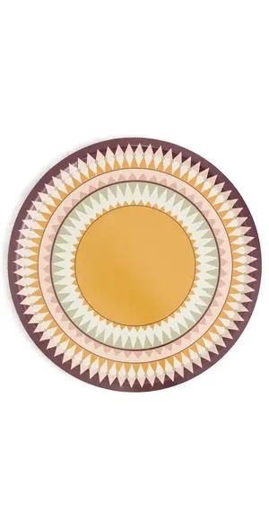 La DoubleJ Large Round Printed Tray - Doric