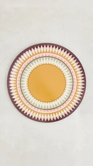 La DoubleJ Large Round Printed Tray