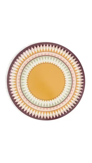 La DoubleJ Large Round Printed Tray