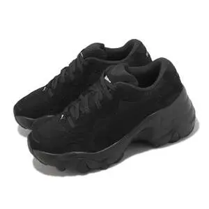 PUMA Pulsar Wedge Suede & Mesh Sneakers - Black