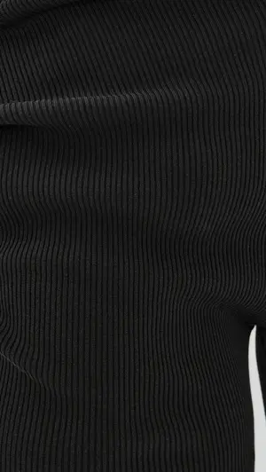 Altuzarra Berrigan Dress One Shoulder Ribbed Knit Maxi