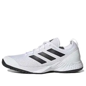 Adidas Courtflash Low Top Athletic Sneakers - White/black