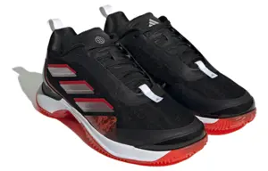 Adidas Avacourt Clay Court Athletic Sneakers - Black/red