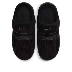 Nike Burrow Zip Up Slipper - Black/anthracite