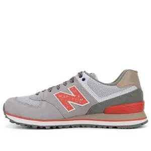 NEW BALANCE 574 Sneakers - Grey/orange