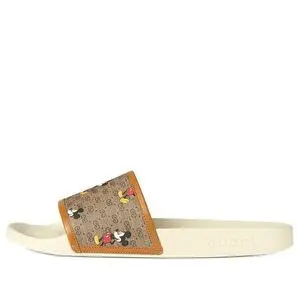 Gucci Disney X Mickey Mouse Gg Slides - Brown