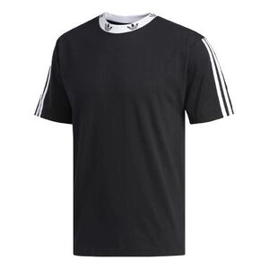 Adidas Trefoil Ribbed Tee White - Black