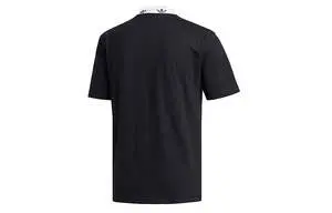 Adidas Trefoil Ribbed Tee White - Black