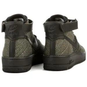Nike Force 1 Ultra Flyknit Mid Sneakers - Black