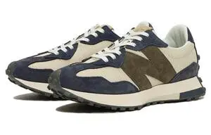 NEW BALANCE 327 "beige Navy" Sneakers - Blue/cream