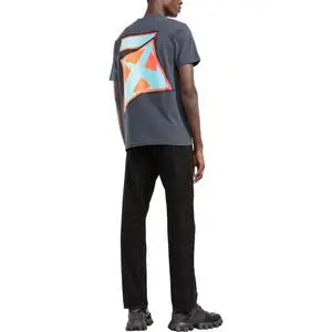 Off-White Ss22 Gradient Logo Printing Round Neck Short Sleeve Ordinary Version Gray T-shirt