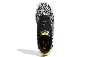 Adidas Messi X Vulc Raid3r 'all Over Print' Lace Up Sneakers - Black/white/orange