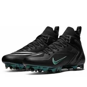 Nike Alpha Huarache 8 Elite Mid-top Cleats - Black