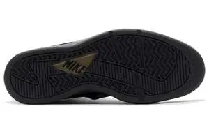 Nike Flight Huarache Premium 'trash Talk' High Top Sneakers - Black/metallic Gold-blk
