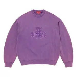 Supreme Ss26 Overdyed Raised Sweater - Purple