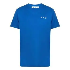 Off-White Ss21 Chest Logo Printing Round Neck Short Sleeve Ordinary Version