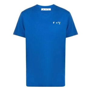 Off-White Ss21 Chest Logo Printing Round Neck Short Sleeve Ordinary Version