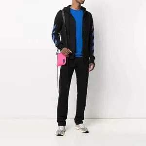 Off-White Ss21 Chest Logo Printing Round Neck Short Sleeve Ordinary Version