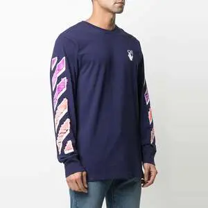 Off-White Long Sleeve Arrow Logo Printed Tee