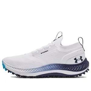 Under Armour Charged Phantom Spikeless Golf Shoes - White/midnight Navy