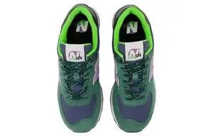 NEW BALANCE 574 Athletic Sneakers - Green/purple