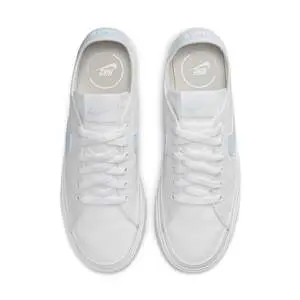Nike Court Legacy Canvas Low Top Sneakers - White/blue