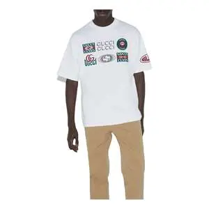 Gucci Print Cotton Jersey T-shirt - White