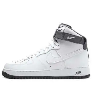 Nike Force 1 High Top Sneakers - White/grey