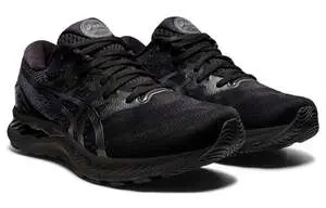 Asics Gel-nimbus 23 Athletic Lace-up Sneakers - Black